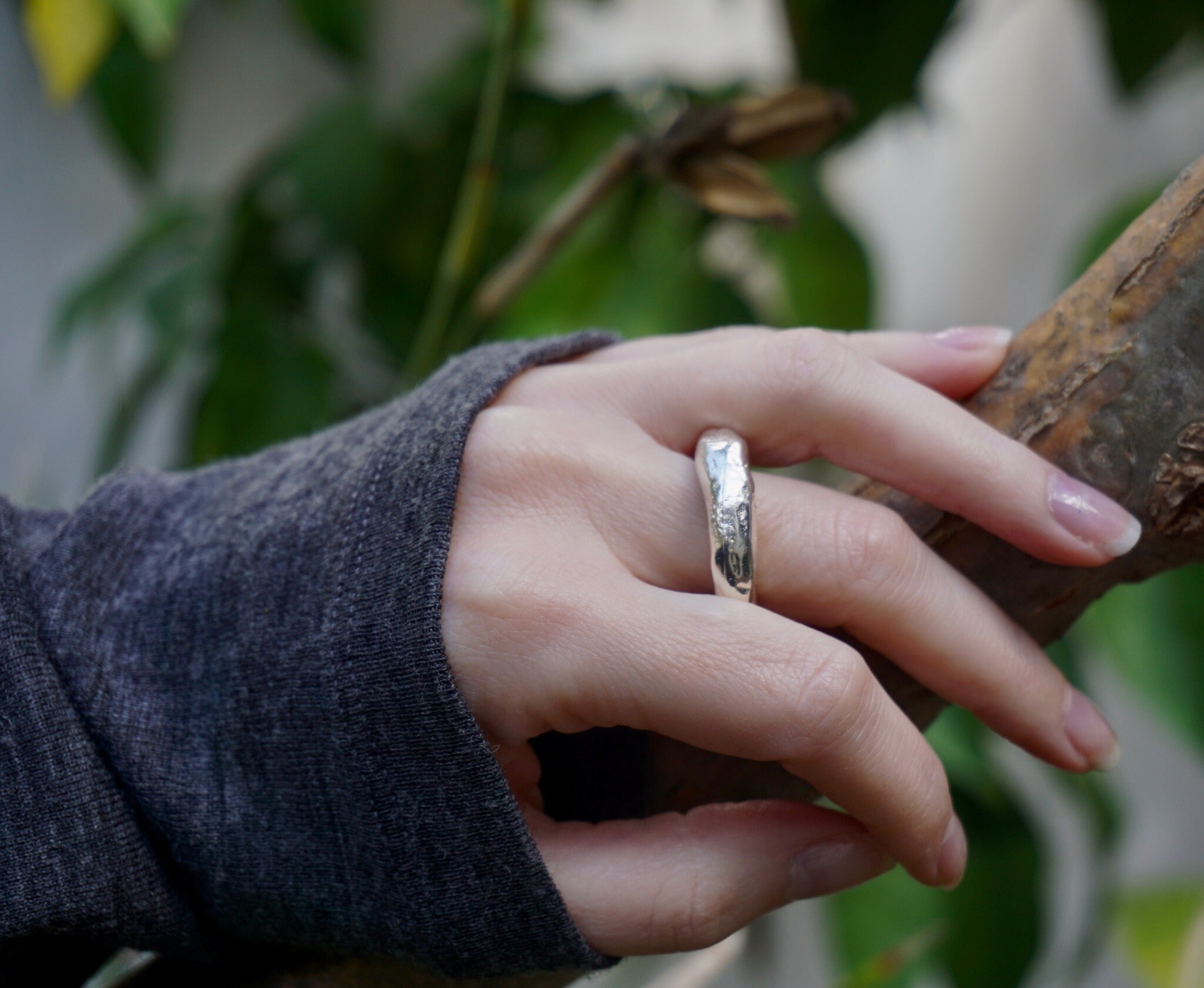 Organic Band Ring - Etsy