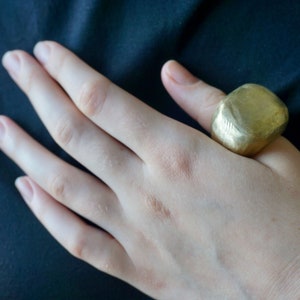 A Huge Brass Ring, Wraps Around the Finger - Etsy