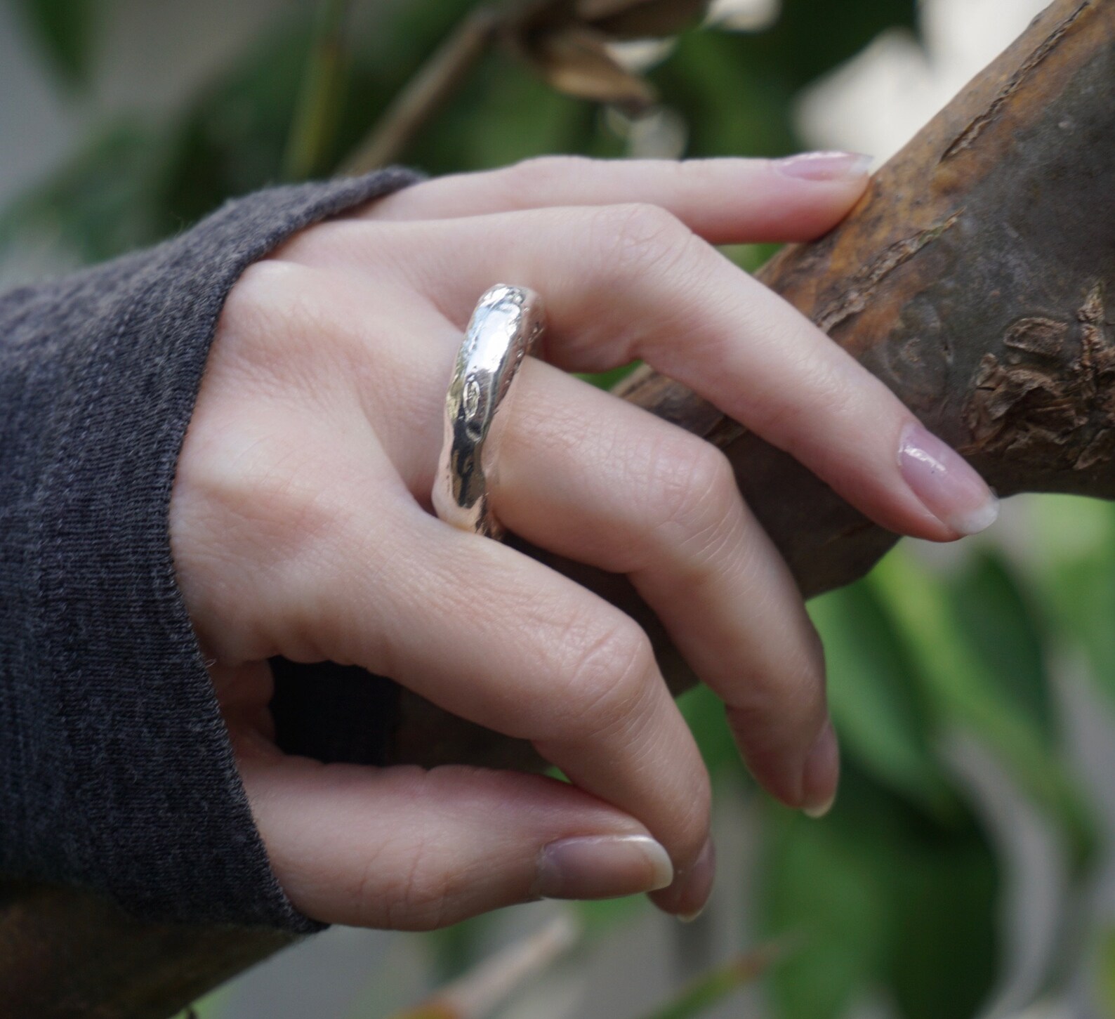 Organic Band Ring - Etsy