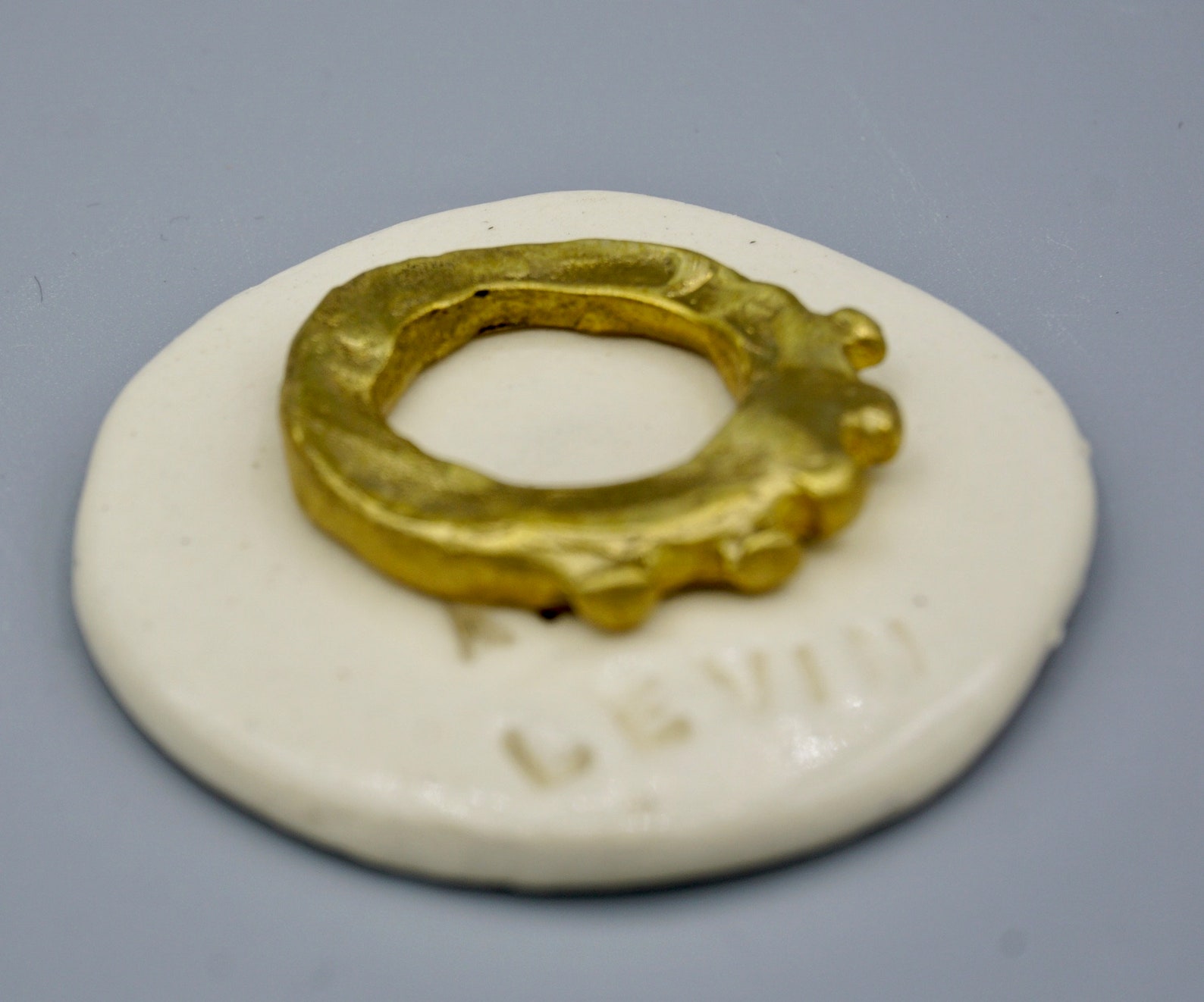 Brass Crown Ring, Sculpted Ring With a Material Look, African-inspired ...