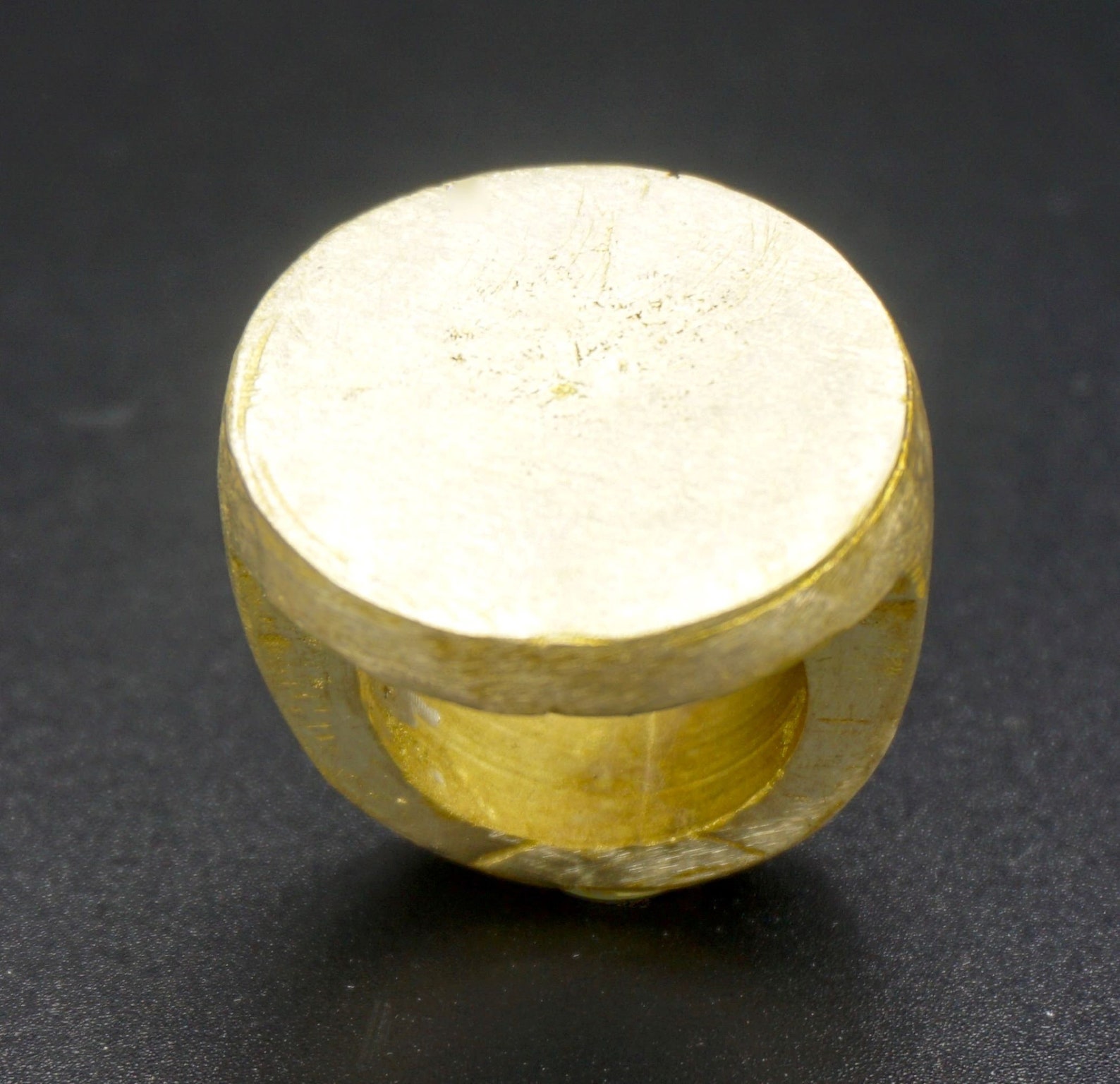 Circular Flat Top Statement Rings Signet Ring With a Rounded - Etsy