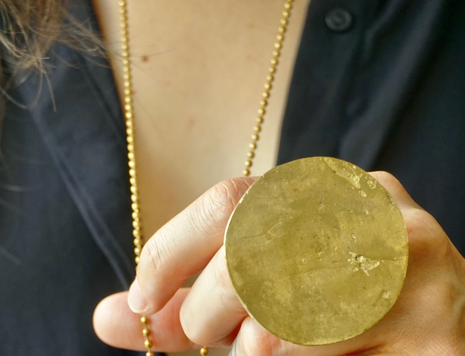 Circular Flat Top Statement Rings, Signet Ring With a Rounded Top ,huge ...