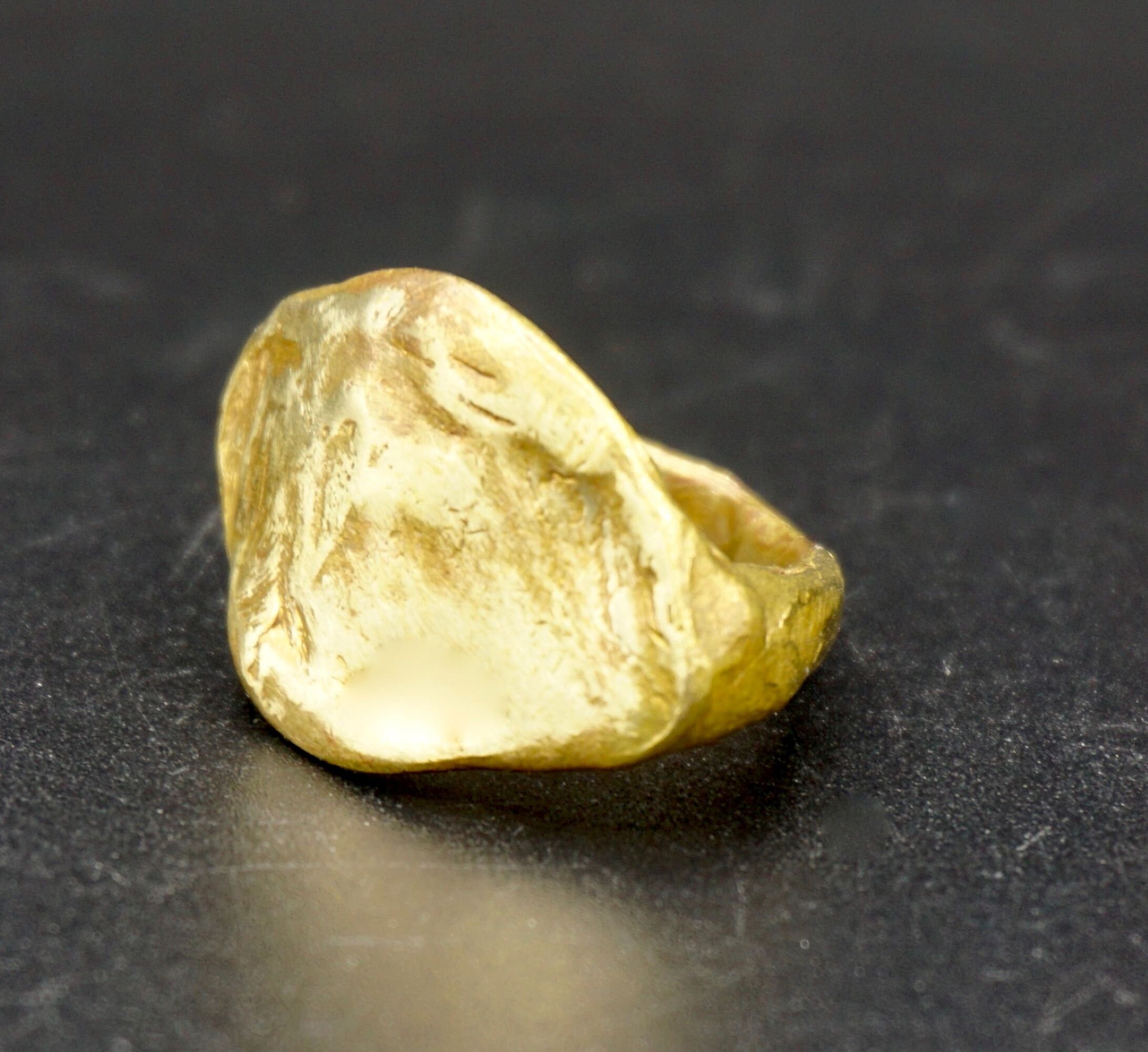 A Brass Ring With a Diamond-shaped Top A Ring With a - Etsy