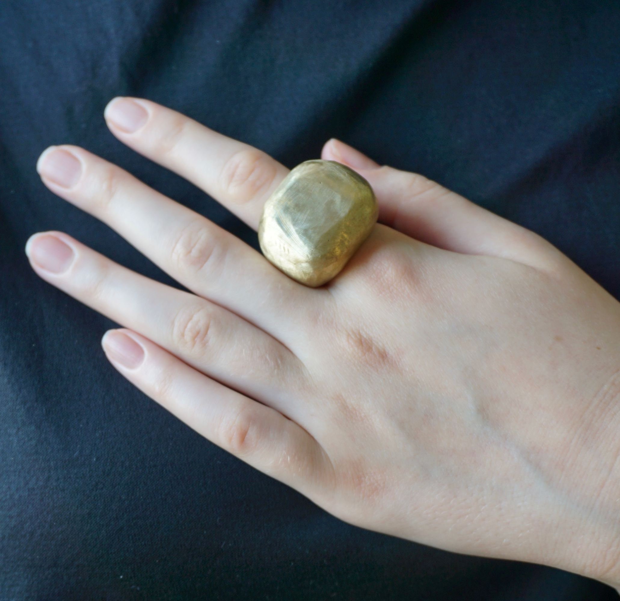 A Huge Brass Ring, Wraps Around the Finger - Etsy