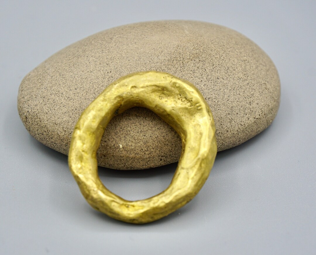 A Thick Sculpted Band Ring With a Material Look, Chunky Ring With ...