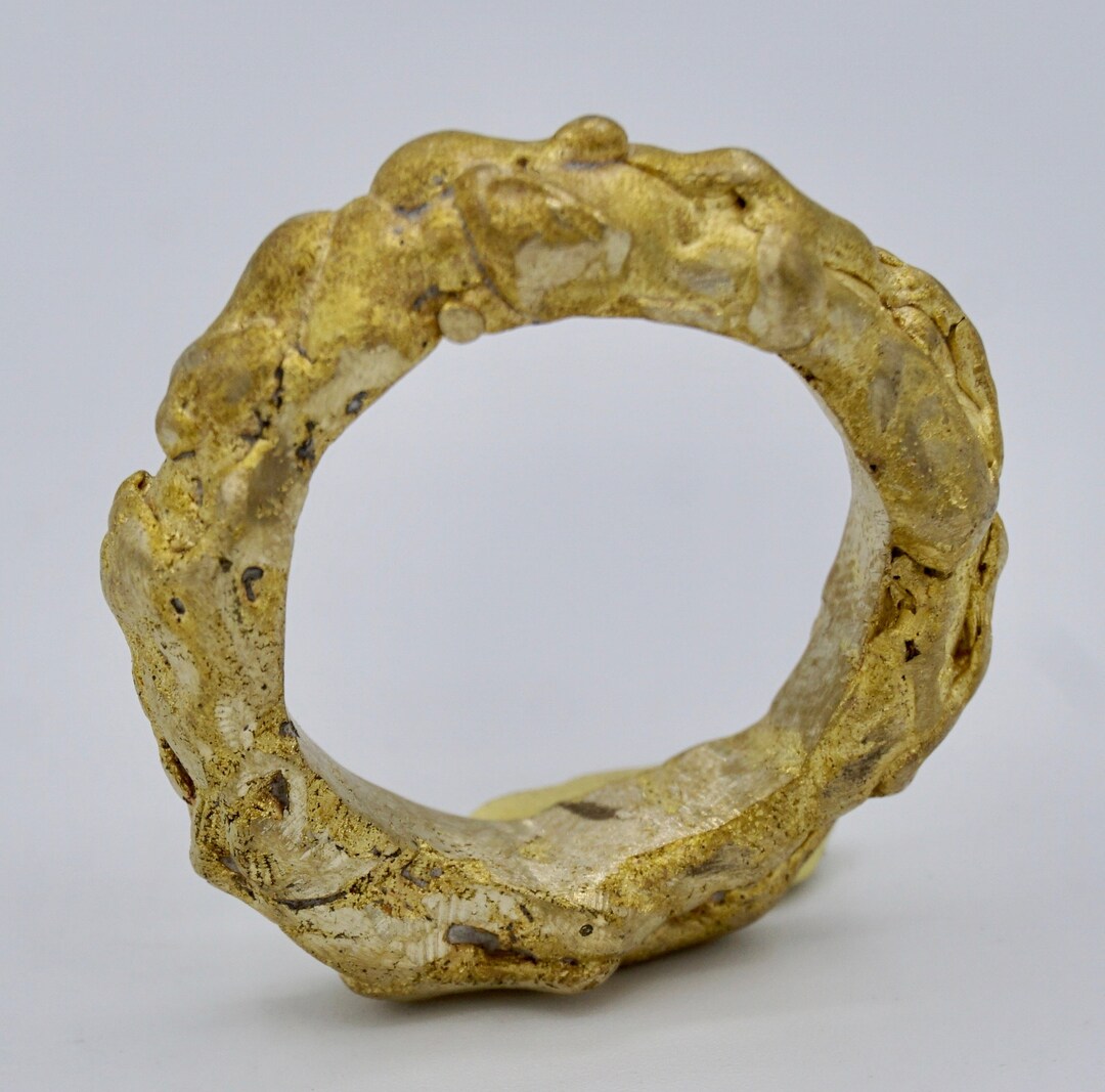 A Brass Lumpy Ring , Sculpted Ring , Chunky Ring - Etsy
