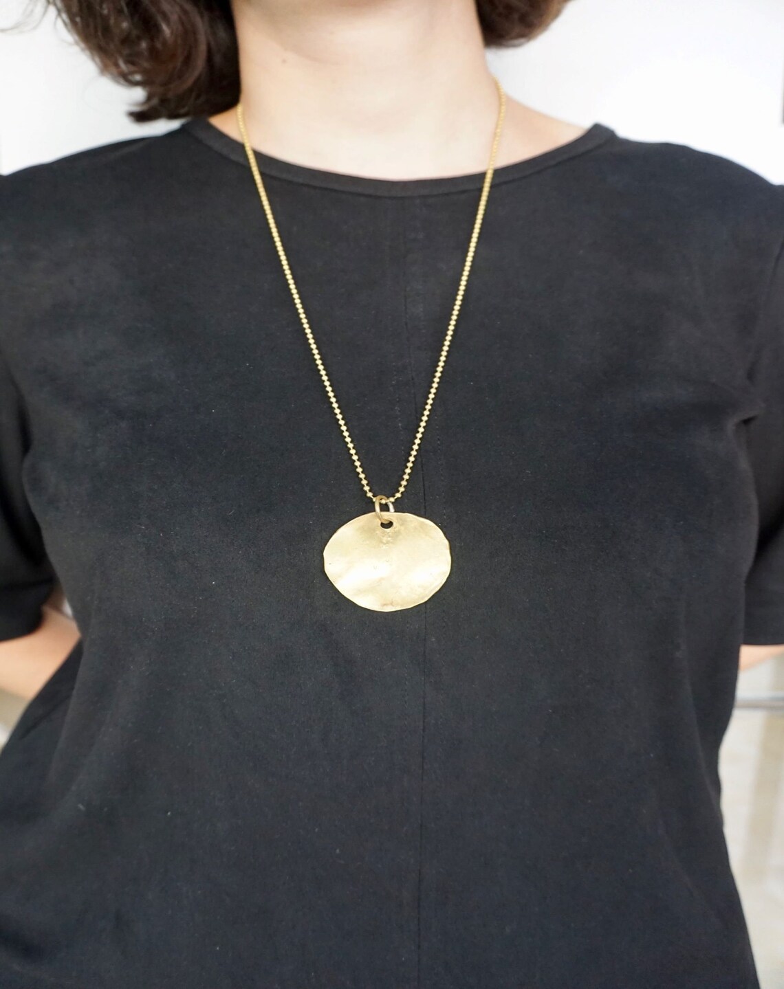 Necklace brass Pendant Handmade in a Unique Design.brass - Etsy