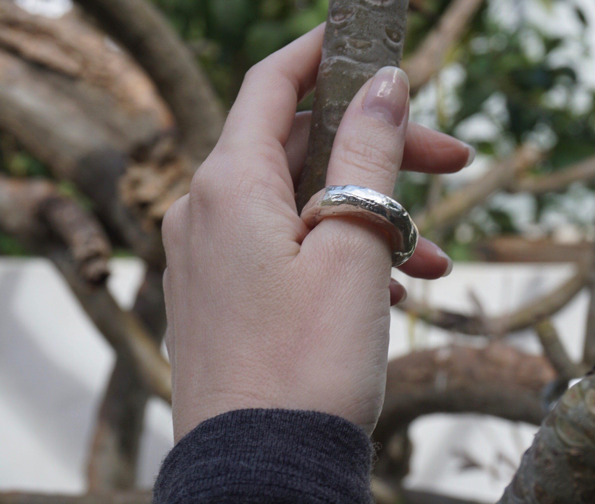 Organic Band Ring - Etsy