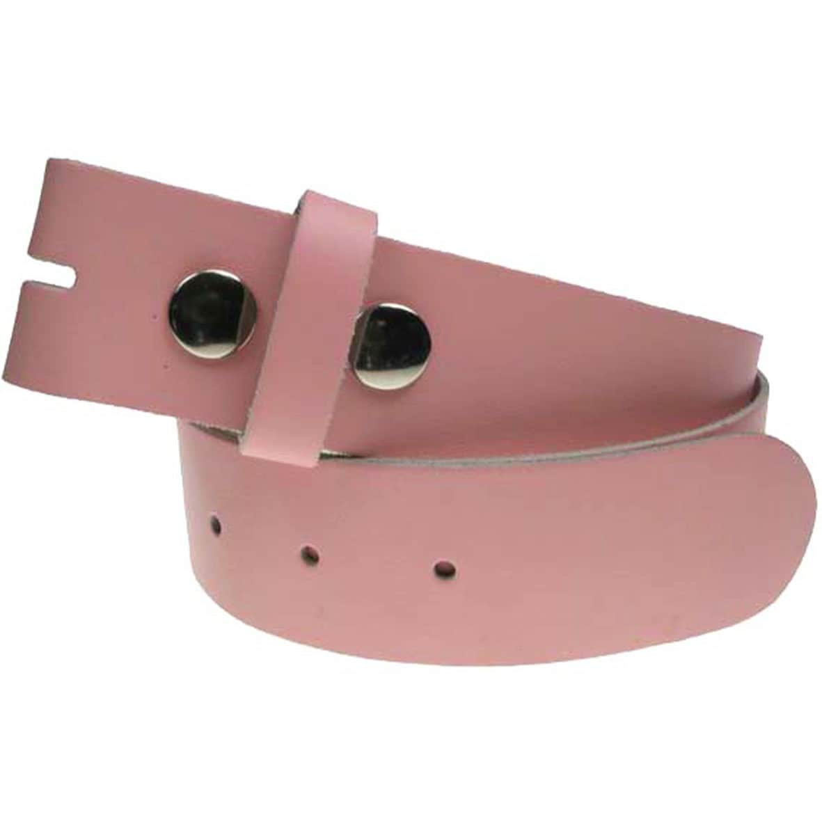 Snap on Interchangeable Real Leather Baby Pink Belt 1.5 Inch/38mm ...