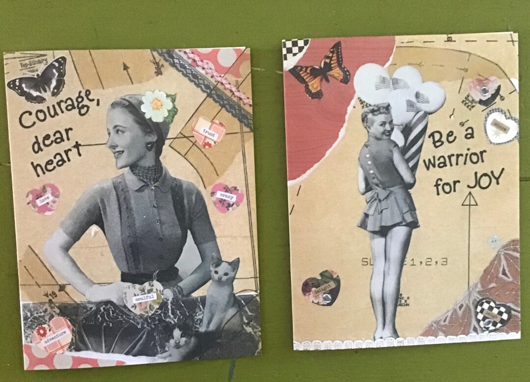 Retro PEP Talk - Greeting Card Set - Etsy