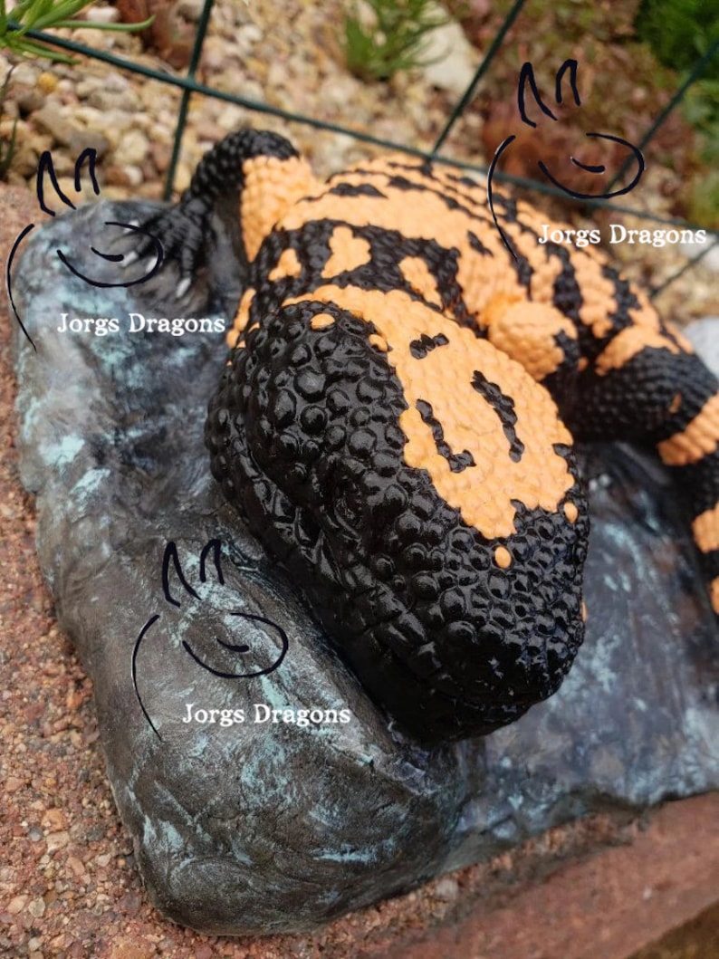 Gila Monster Garden Statue - Etsy