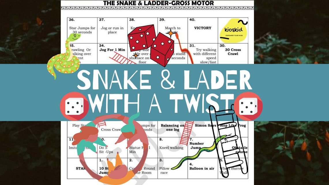 SNAKE & LADDER - Gross Motor - Etsy