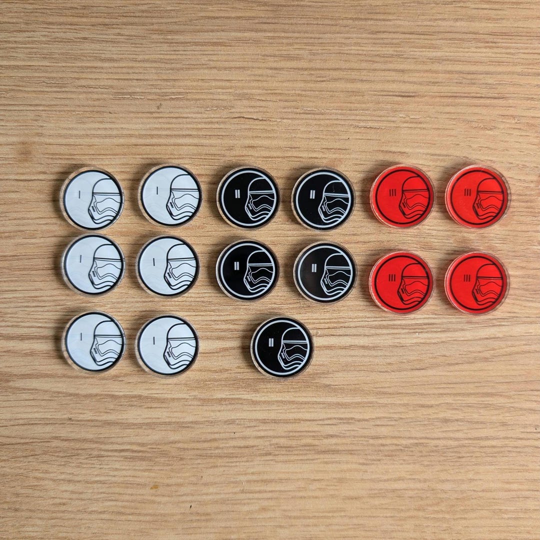 Star Wars Villainous - Star Wars Stormtroopers Pauldron Tokens for ...