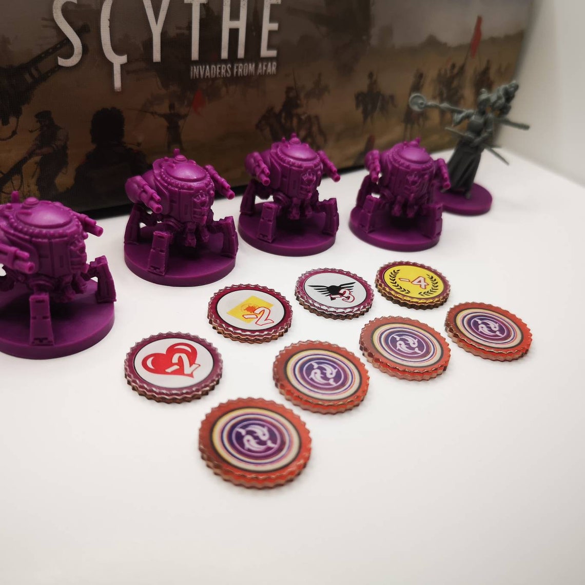 Scythe : Invaders From Afar Upgrade Tokens | Etsy
