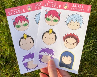 Anime Saiki K Stickers - Etsy UK