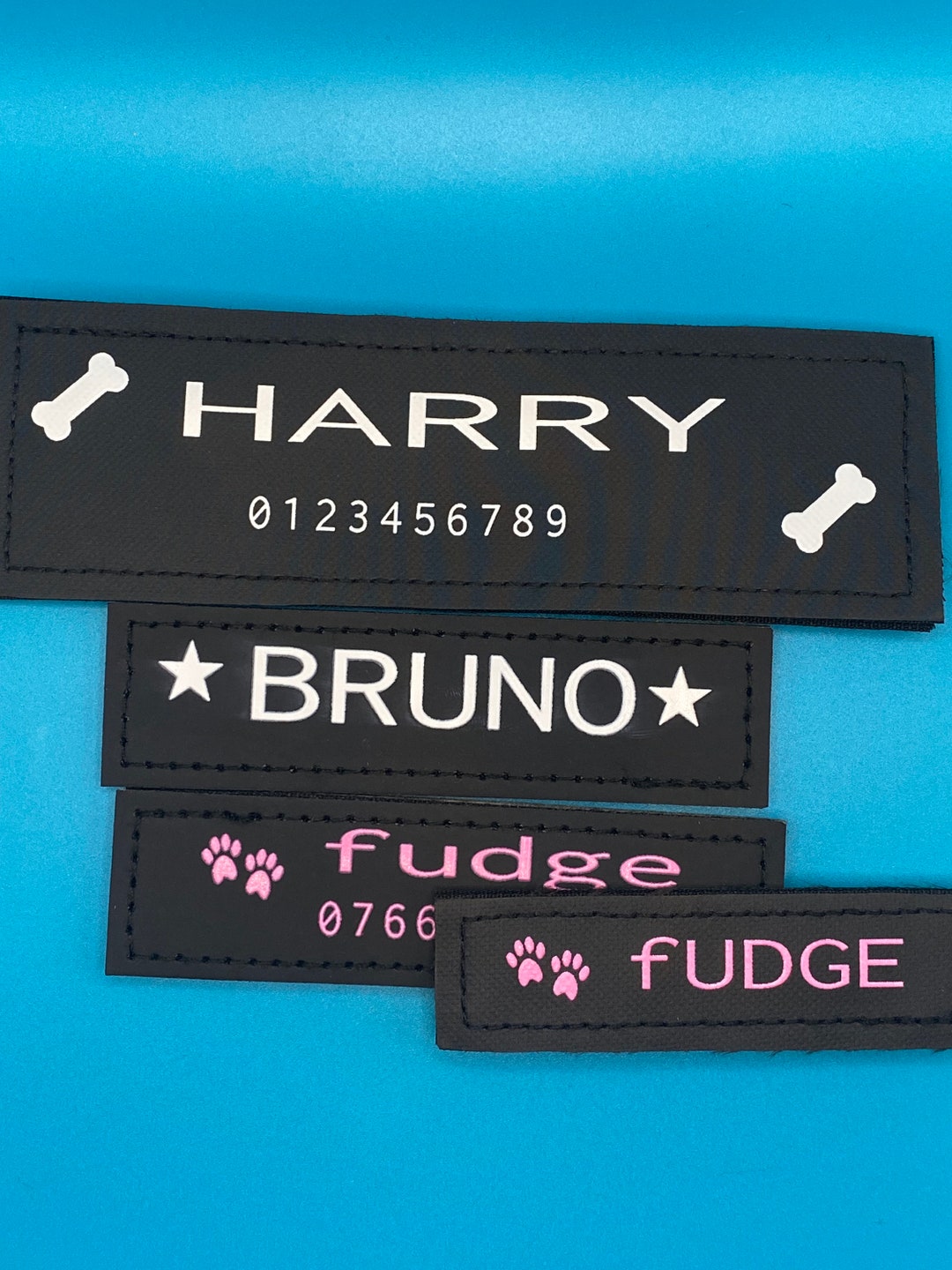 Personalized Dog Name Patches Dog ID Tag Dog Harness Labels Julius K9 ...