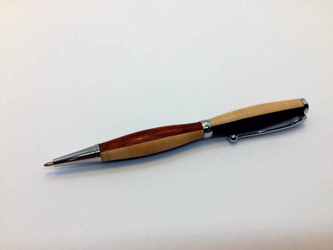 Segmented Ball Pen: Boxwood Ebony Padouk Walnut Bramble - Etsy