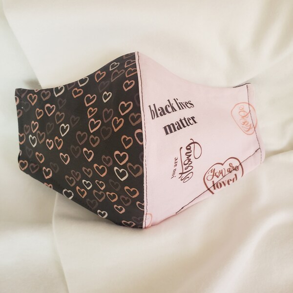 Black Lives Matter Mask Pink - Etsy