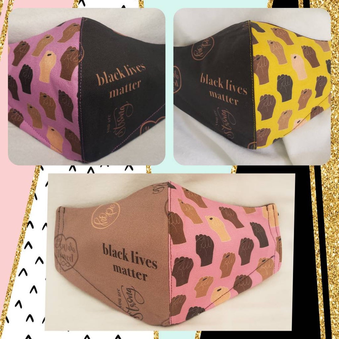 Soft & Sassy Black Lives Matter BLM Pink High Quality Face - Etsy