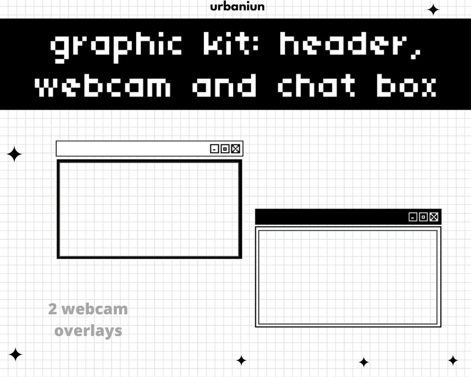Aesthetic Windows Stream Overlay Package Twitch Overlay - Etsy Canada