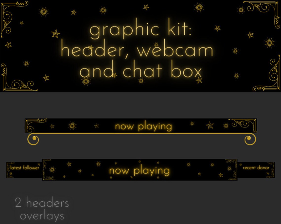 Gold Twitch Overlay Package Animated Old Money Stream - Etsy