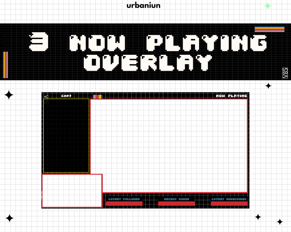 Vhs Twitch Overlay, Retro Stream Package, Old School, Grunge, Arcade ...