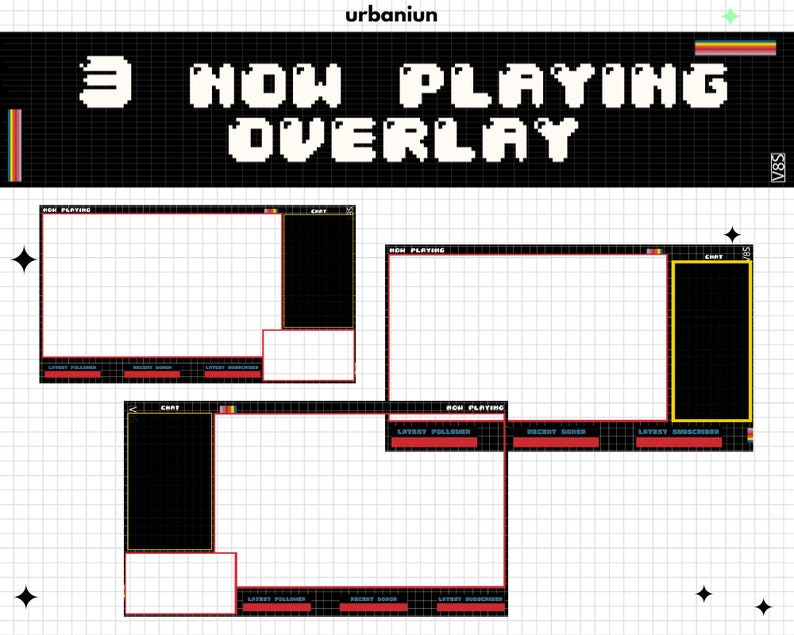 80s Retro Twitch Overlay Animated Package Vhs Stream Package - Etsy Sweden