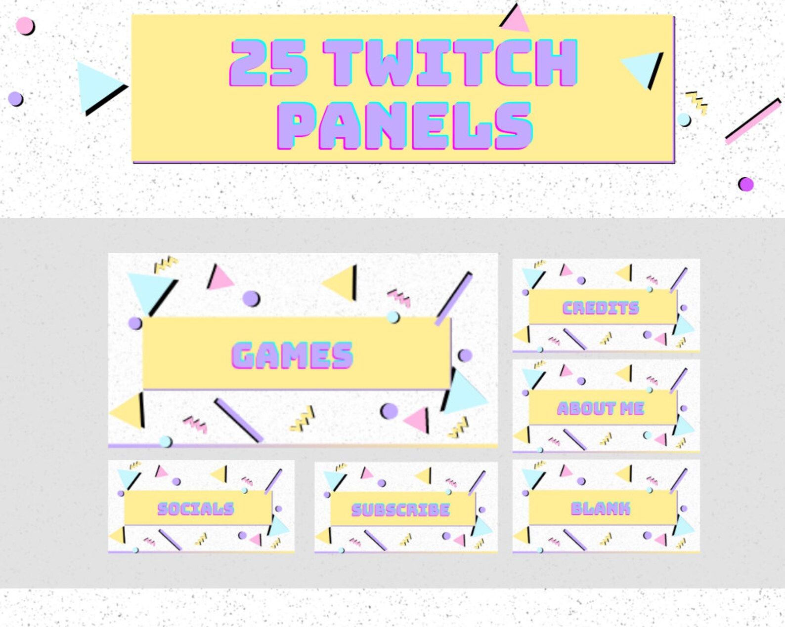 Retro Twitch Overlay Animated Package 90s Stream Package - Etsy