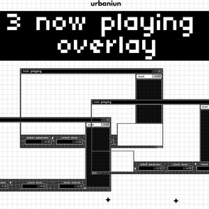Aesthetic windows stream overlay package twitch overlay | Etsy