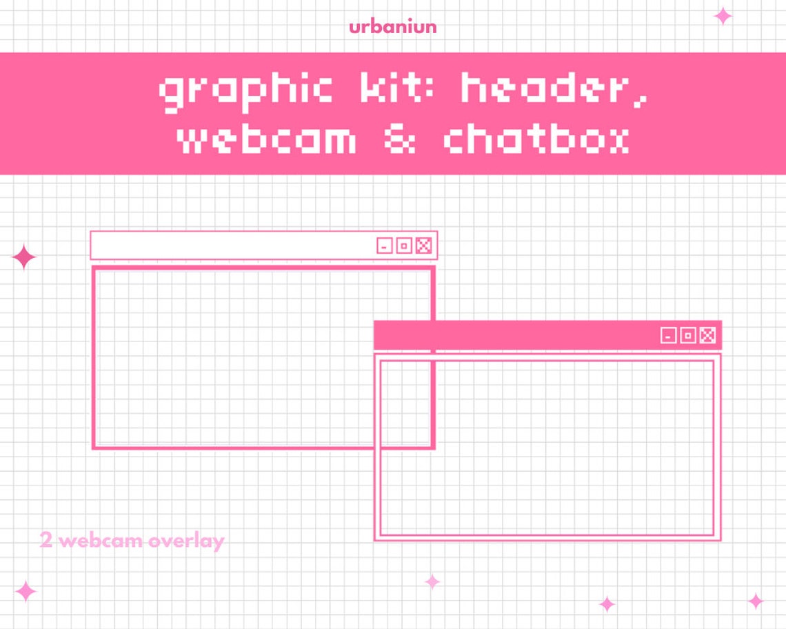 Pink Twitch Overlay Package Animated Fairy Twitch Panels - Etsy