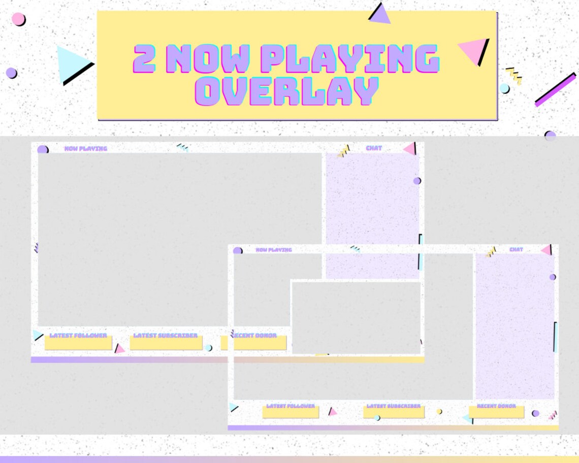 Retro Twitch Overlay Animated Package 90s Stream Package - Etsy