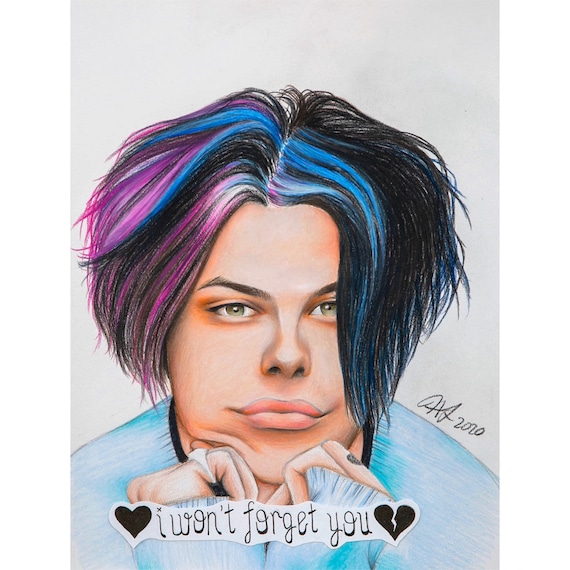 Print of YUNGBLUD Drawing | Etsy