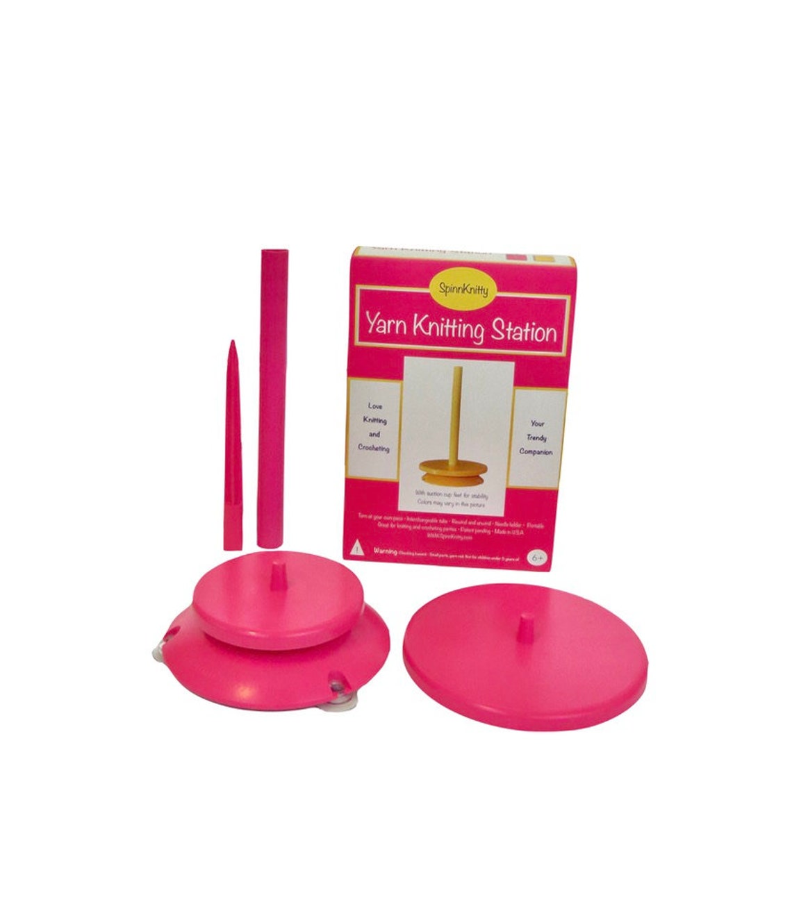 Spinnknitty Yarn Station Magenta - Yarn Tower, Yarn Winder, Yarn ...