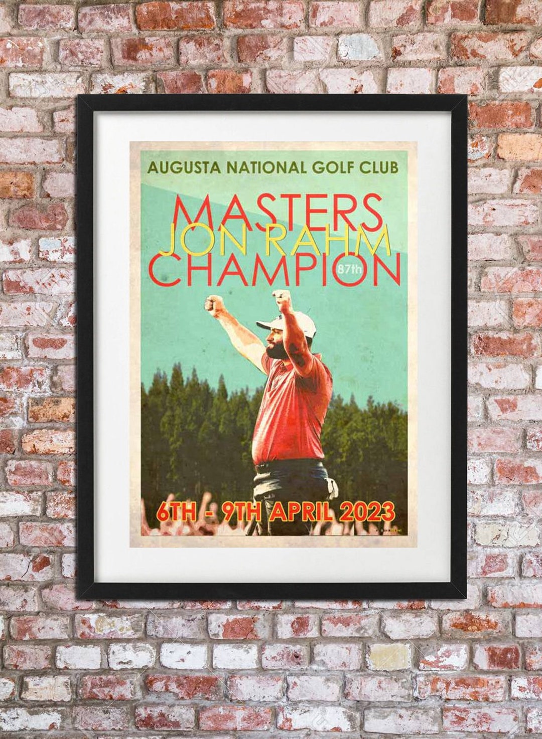 JON RAHM 2023 Masters Champion Augusta National A3 Illustrated - Etsy JON RAHM 2023 Masters Champion Augusta National A3 Illustrated - Etsy