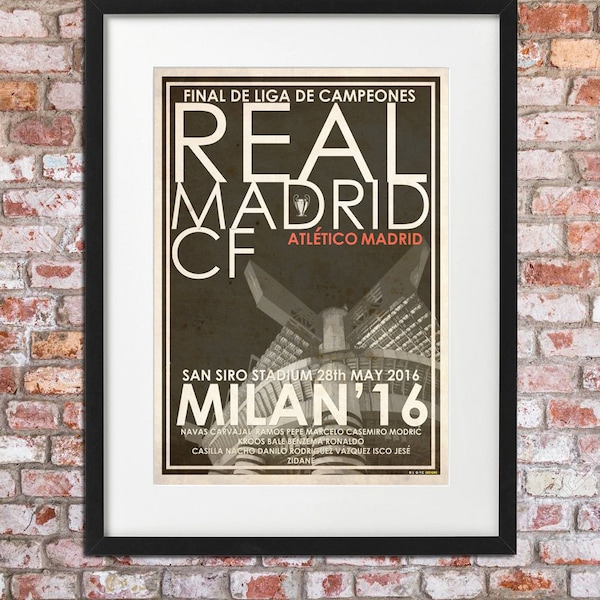 Real Madrid Poster - Etsy