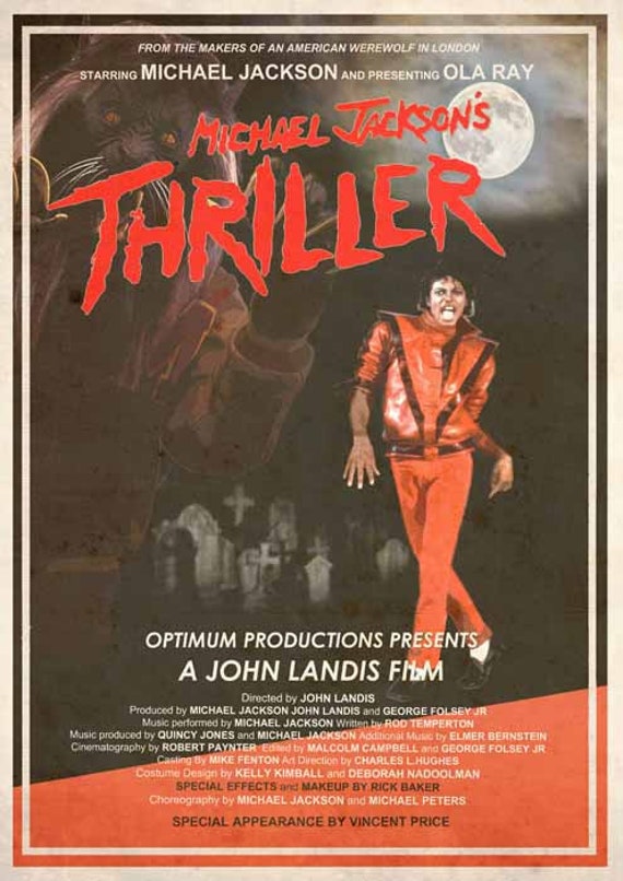 Michael Jackson Thriller Poster