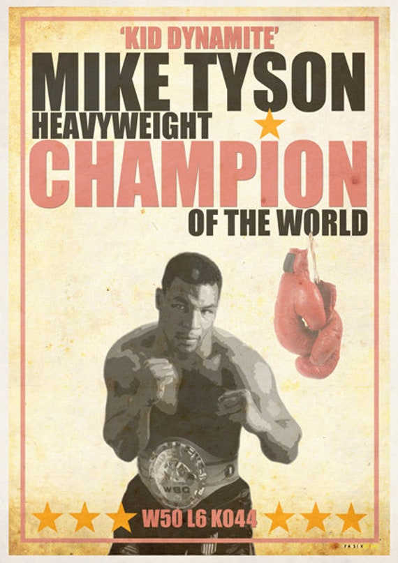 Mike Tyson Fight Poster