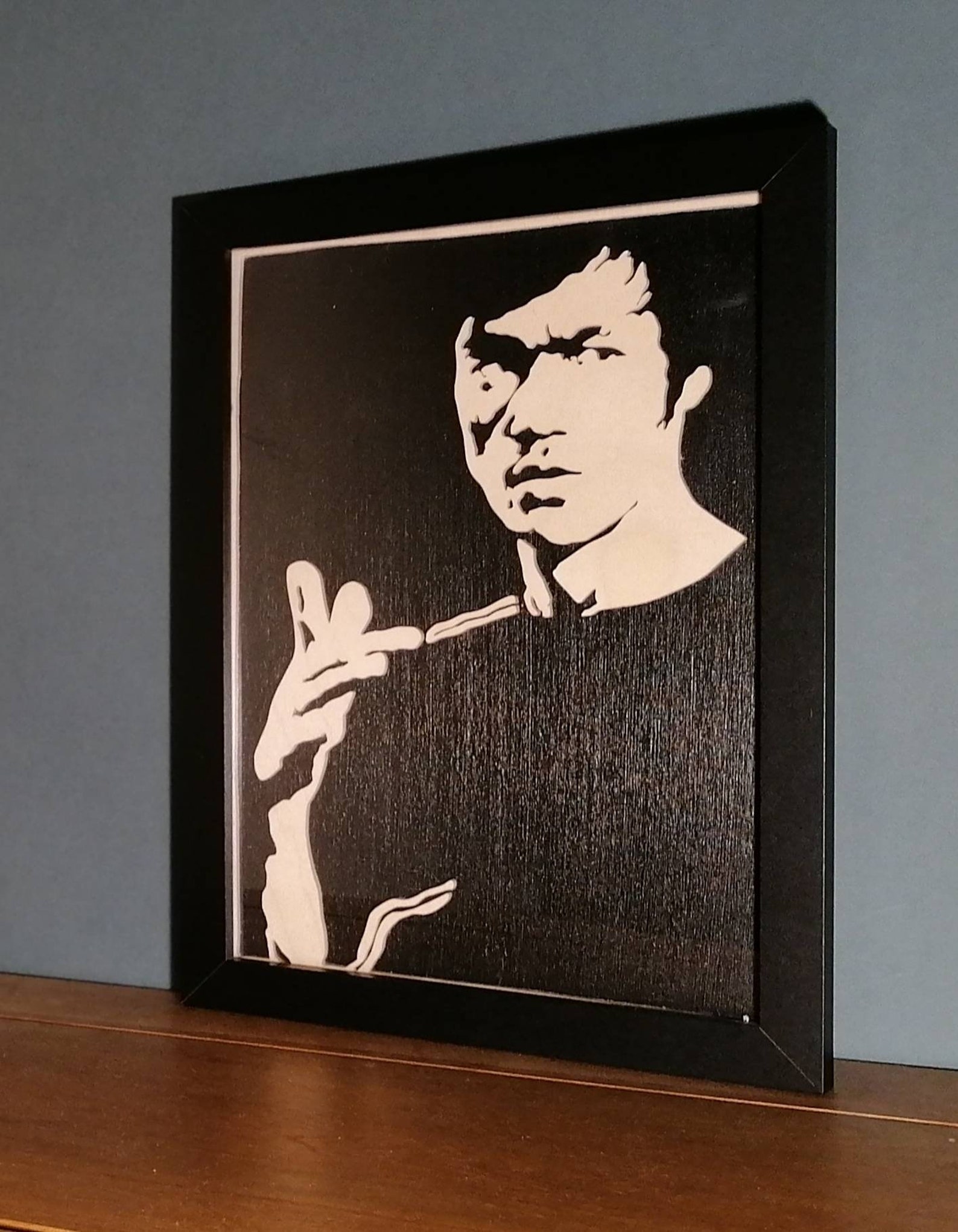 Bruce Lee, Hand Cut Wooden Wall Art. - Etsy