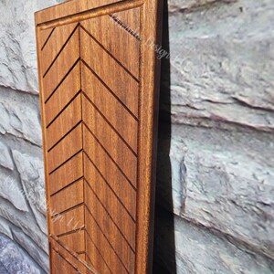 Chevron Wood Shutters, Mahogany Shutters, Cottage Shutters, Rustic ...