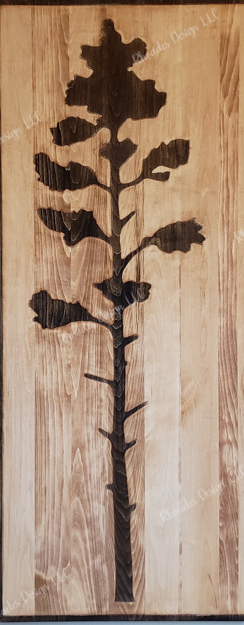 Large 3 Panel Carved Wooden Trees Tree Art Large Wall Art - Etsy