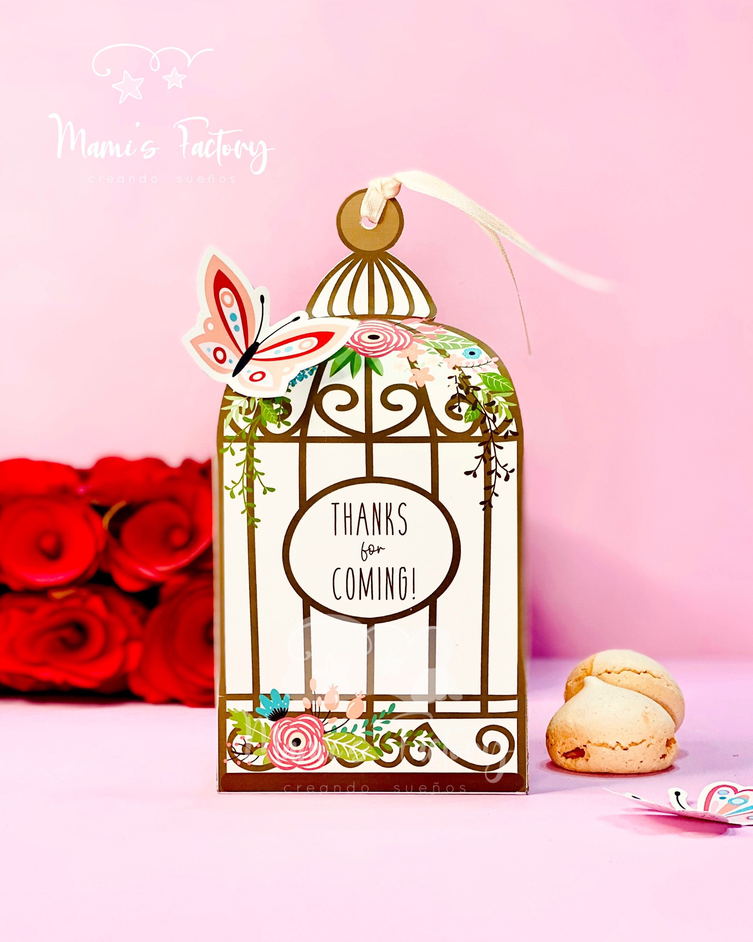 Butterfly Birthday Party / Printable Bird Cage Gift Box / - Etsy