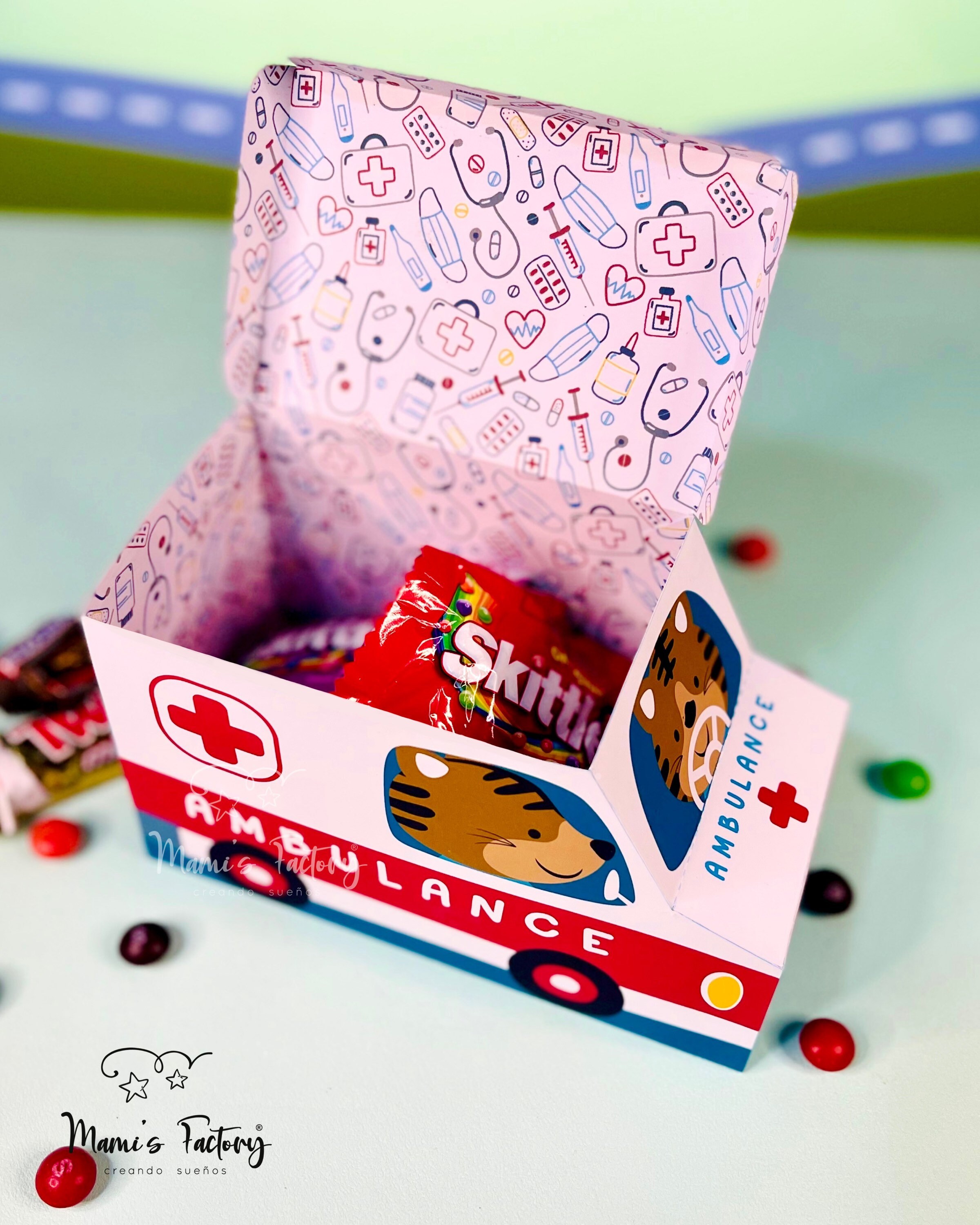 Ambulance Printable Favor Box first Responders Emergency | Etsy