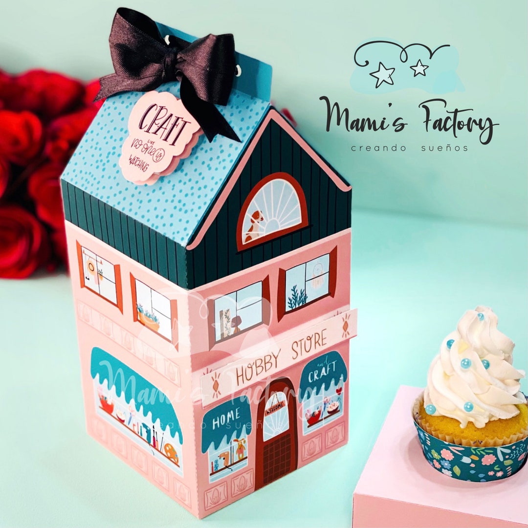 Sweet Shoppe Printable Shop Cupcake Box Holds Cookies and Treats Tea ...