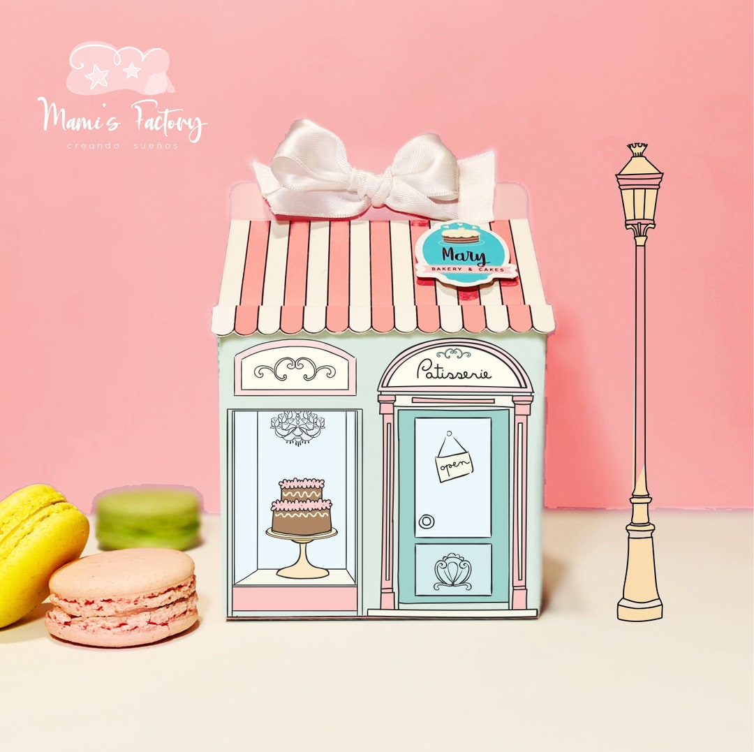 Patisserie Printable Box Bakery Pastry Packaging Cookies and Sweets ...
