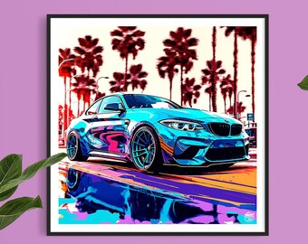 BMW M2 Canvas Wall Art Print - Etsy