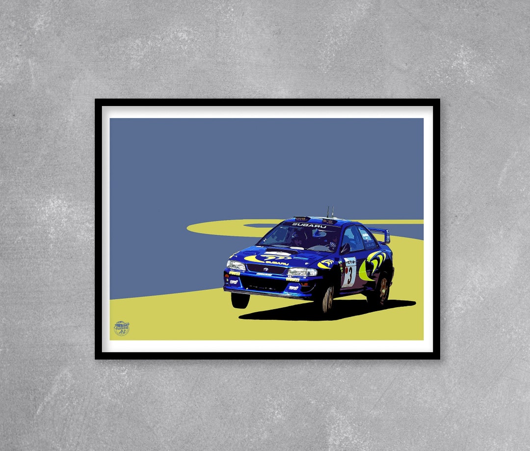 Subaru Impreza Colin Mcrae WRC Print WRC Rally Print, Subaru Impreza ...