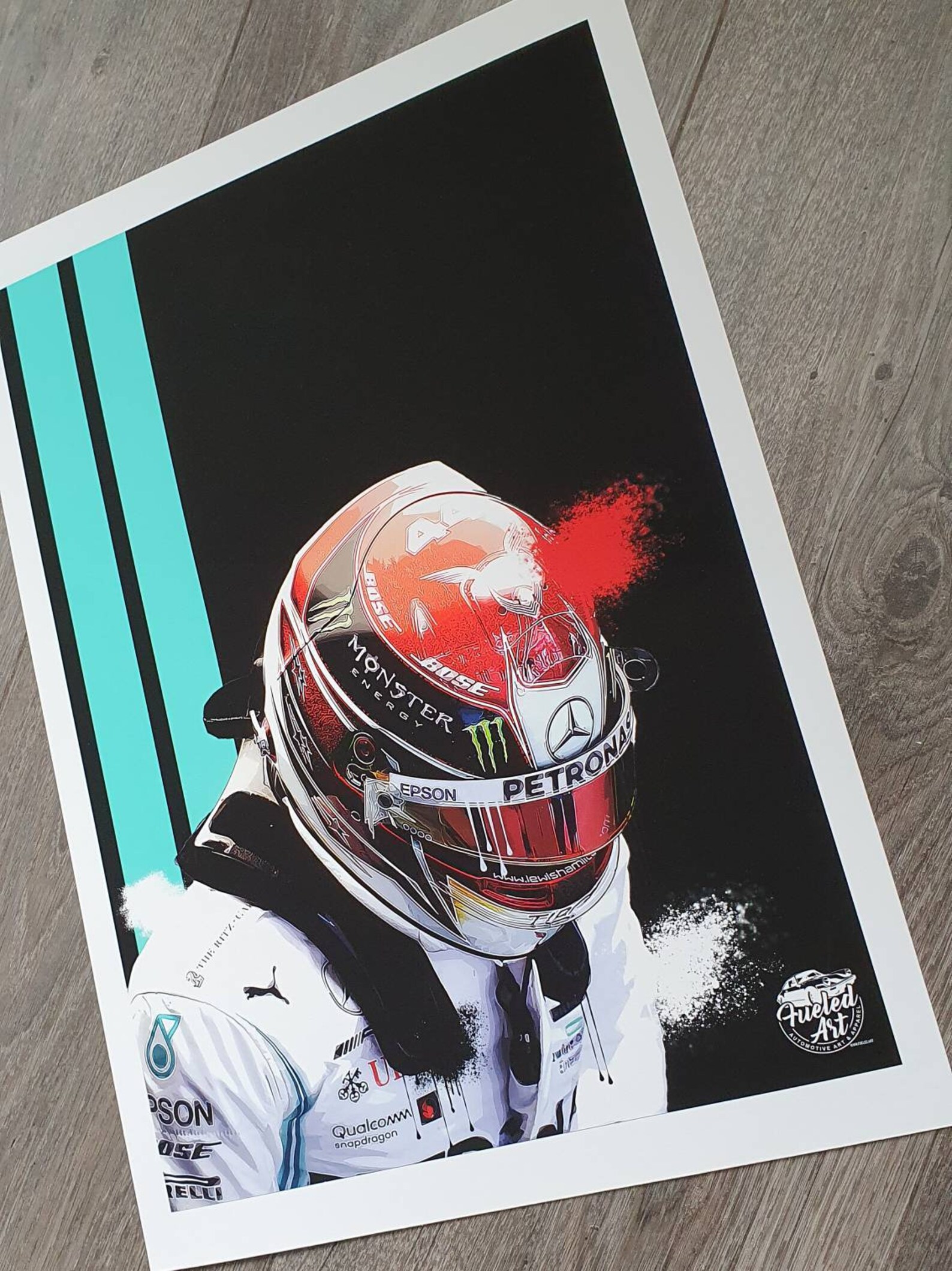 Lewis Hamilton Print Formula 1 Wall Art, Lewis Hamilton Poster, Formula ...