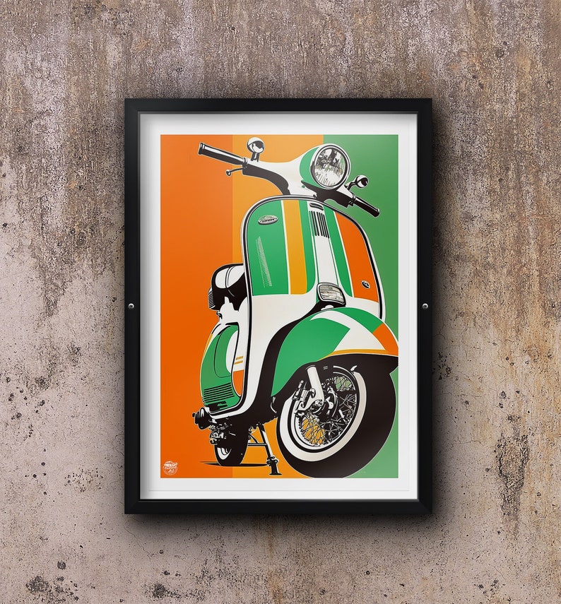 Classic Lambretta Print Lambretta Wall Art, Quadrophenia Poster ...