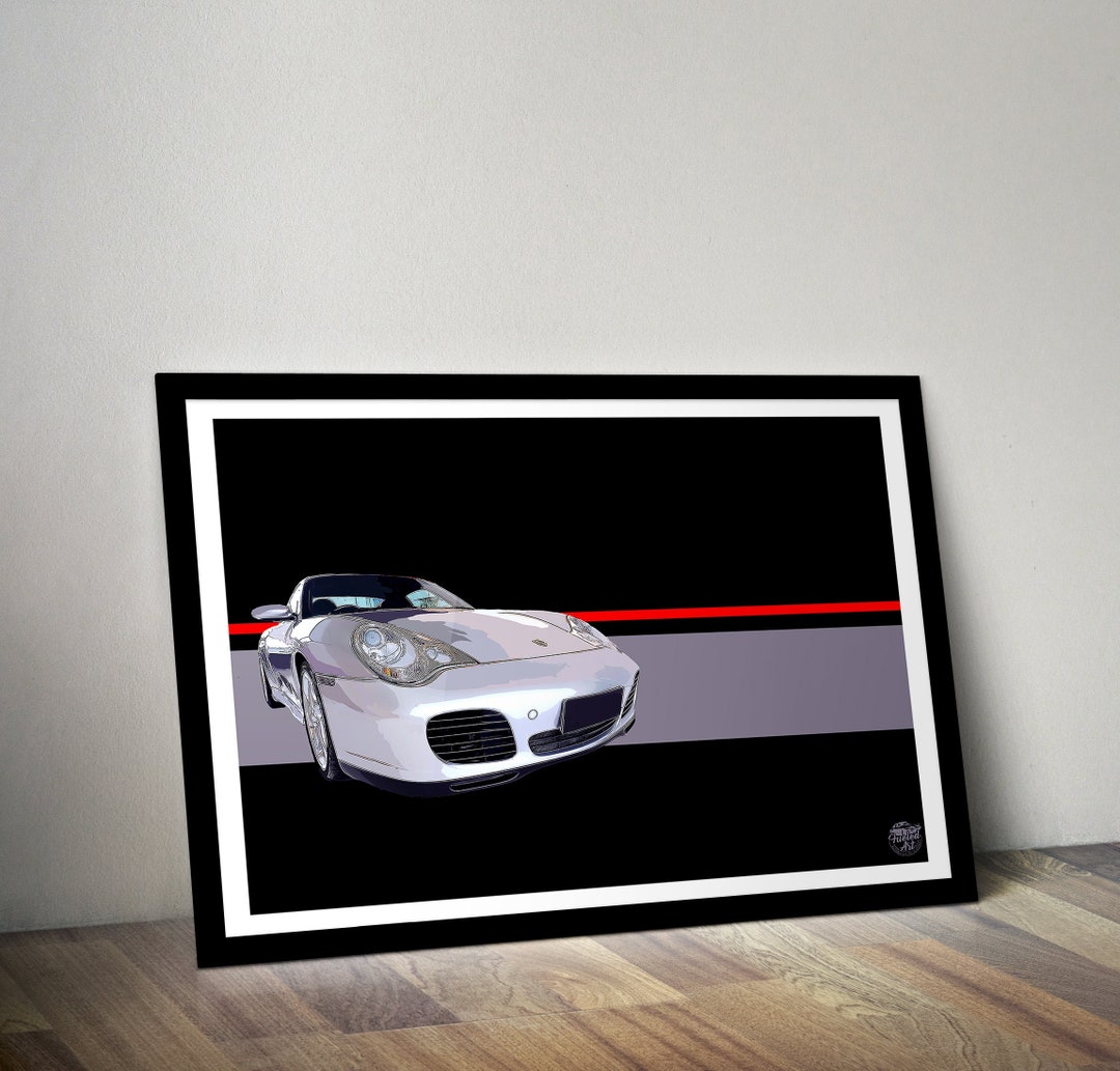 Porsche 911 996 Carrera 4S Print Porsche 911 996 4S Wall Art, Porsche ...