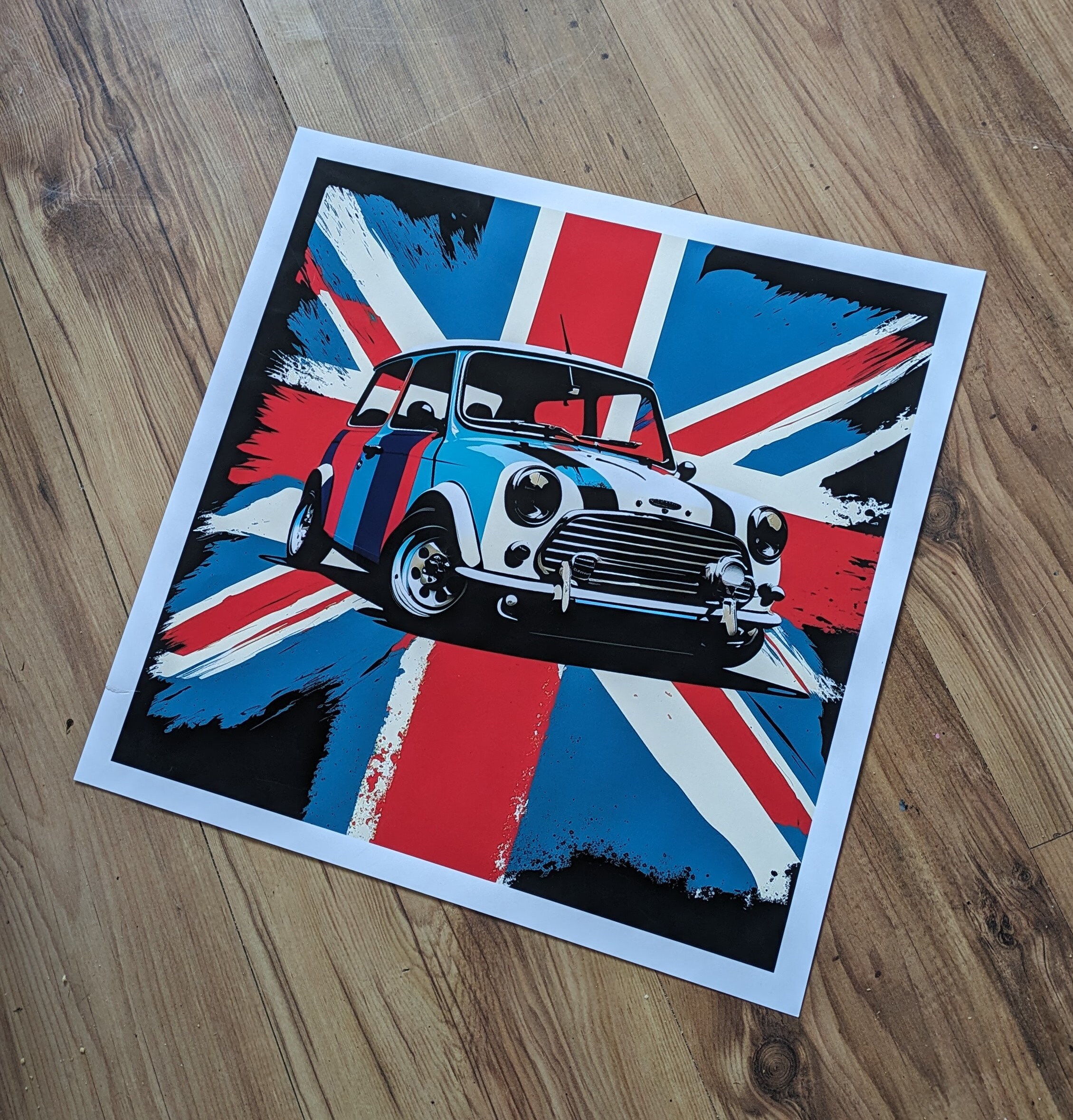 Classic Mini Cooper Print Mini Cooper Wall Art, Mini Cooper Gift, Mini ...